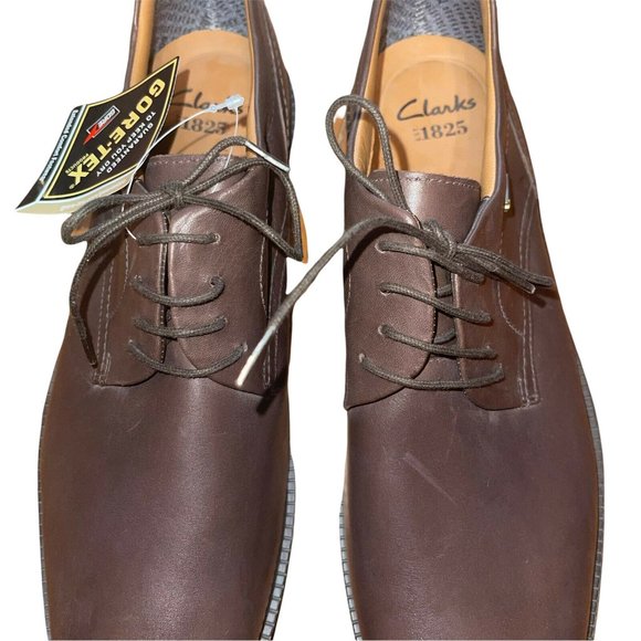 Clarks | Shoes | Clarks Men Chilver Walk Leather Shoes 2 Brown Goretex ...